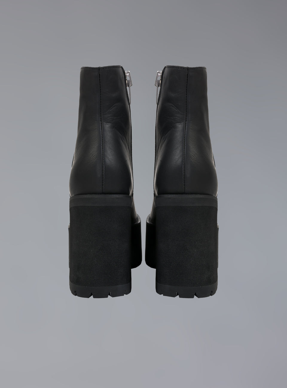 Platform Leather Ankle Boot With Heel | UNIF