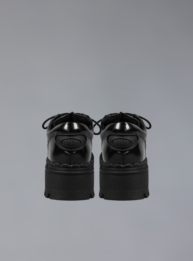 Low Top Leather Chunky Platform Boot in Black | UNIF